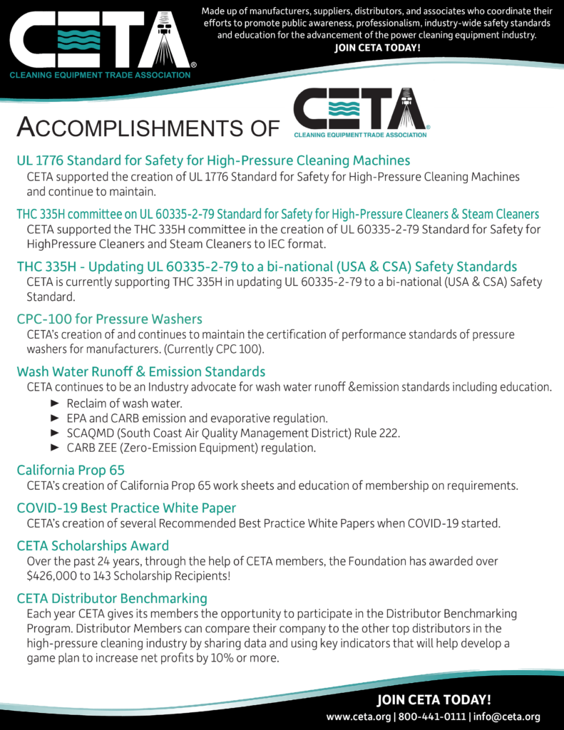 Accomplishments - CETA