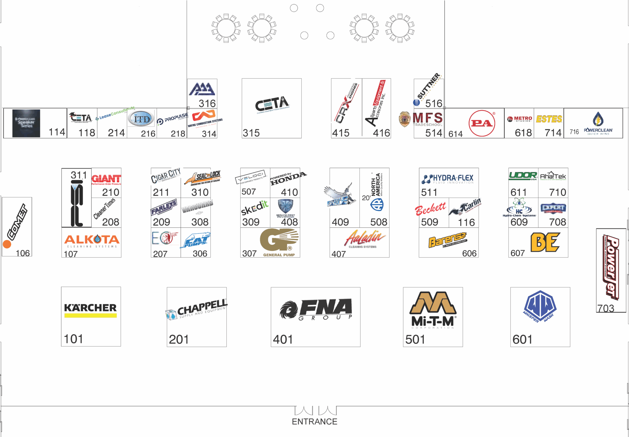 POWERCLEAN® 2025 Floor Plan - CETA